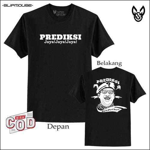 Jual kaos distro the prediksi / kaos vincent desta / kaos andre taulany - Hitam, L - Kab ...