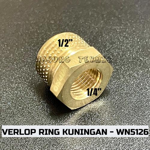 Jual WIPRO WN5126 VERLOP RING KUNINGAN - 1/2M X 1/4F - Jakarta Barat ...