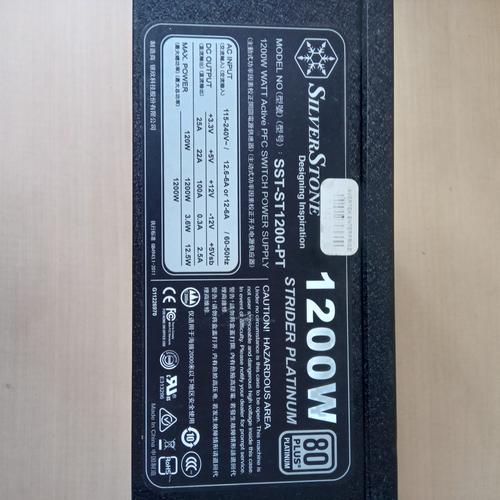 Jual psu pure silverstone 1200watt 80+platinum full modular - Kota ...