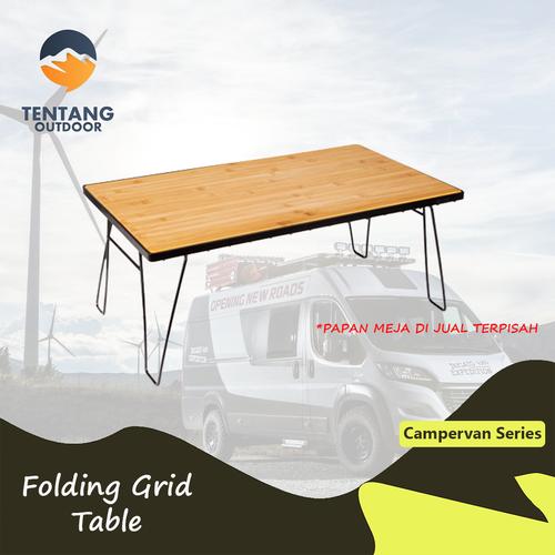 Jual Meja Lipat Papan Kayu Portable Camping Outdoor Mesh Drain Rack ...
