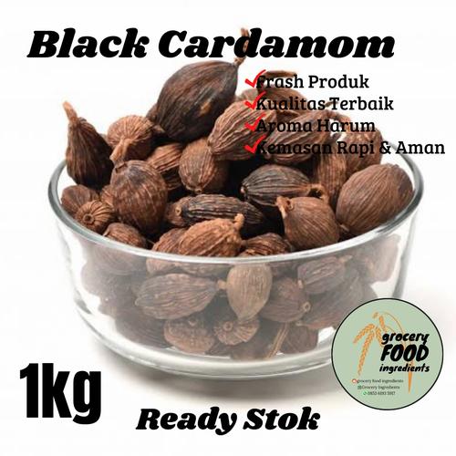 Jual Cao guo Amomum tsaoko Chinese Black Cardamom Kapulaga Hitam 1kg ...