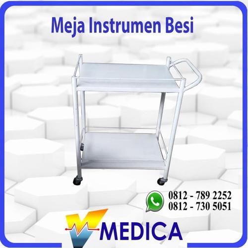 Jual (Instant) Meja Instrumen 2 Rak Besi / Meja Instrumen Rumah Sakit ...