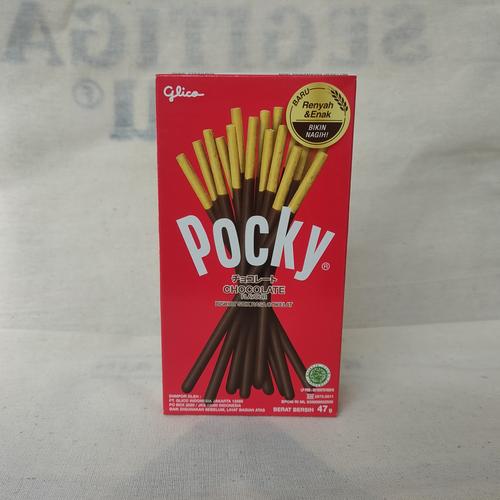 Jual Pocky CHOCOLATE 47 gr , stik stick glico coklat Box Snack MERAH ...