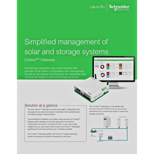 Jual Schneider Conext Gateway Management System For Conext XW SW CL ETC ...