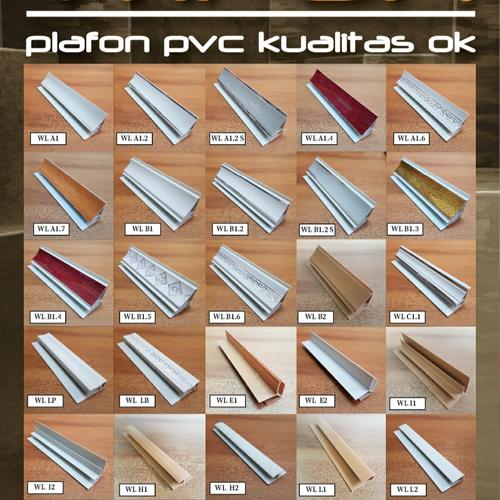Jual Lis siku, lis sambung, dan lis tutup pvc panjang 4meter - WL E2 ...