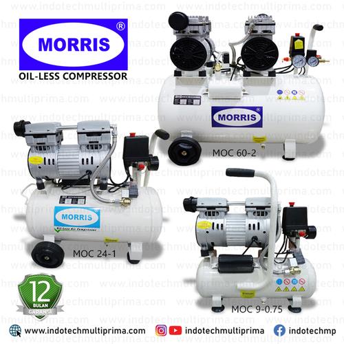 Jual Morris Oil-Less Compressor Kompressor 9 24 dan 60 Liter MOC Grs 12 ...