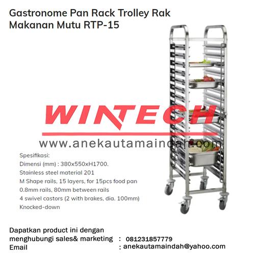 Jual RTP-15 S/S GASTRONOM PAN TROLLEY - RAK SUSUN MAKANAN, KUE, ROTI ...