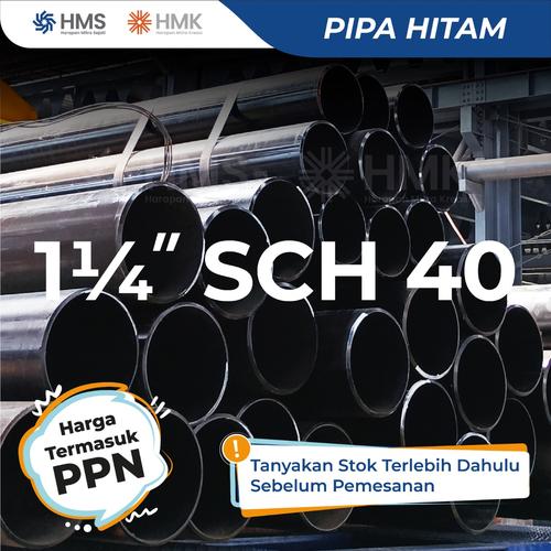 Jual HMS - Pipa Besi Hitam SCH 40 - 1¼" SCH - Jakarta Utara - Harapan Mitra Sejati | Tokopedia