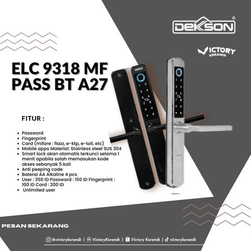 Jual SMART LOCK - DEKSON ELC 9318 MF FIN PASS BT A27 (L-R) CHROME BLACK ...