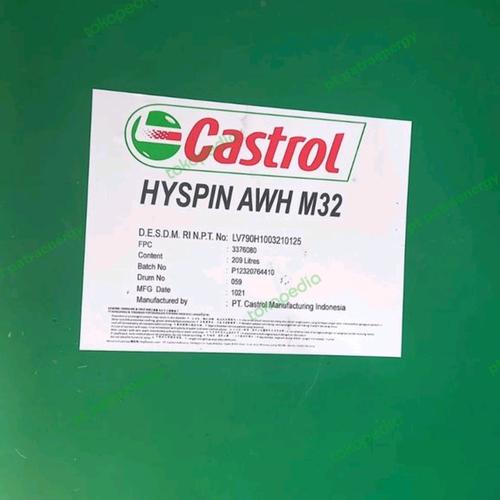 Jual Oli Hidrolik CASTROL HYSPIN AWH 32 ISO VG 32 - Jakarta Timur - pt ...