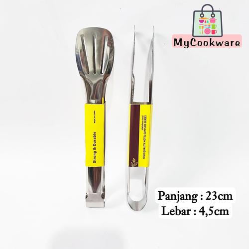 Jual penjepit makanan penjepit roti dan gorengan stainless anti karat ...