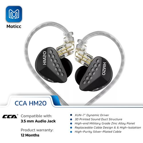 Promo CCA HM20 with Mic 1DD+7BA In Ear Monitor New Flagship Earphone ...