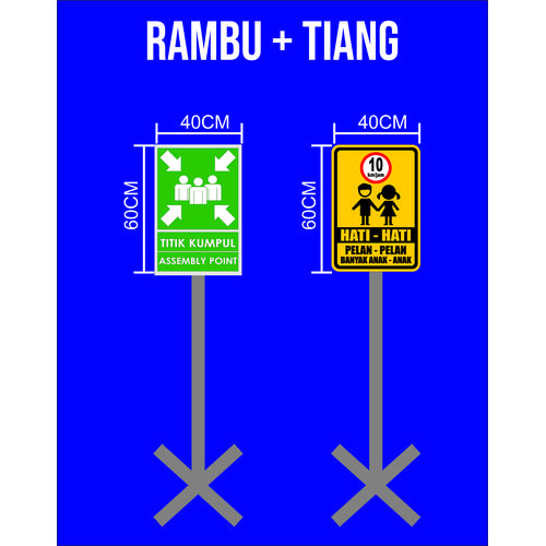 Jual RAMBU LALU LINTAS PLUS TIANG PORTABLE - Kota Bekasi - FPM ADV ...