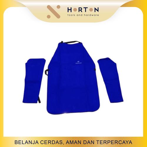 Jual Apron Las Kulit Set / Celemek Las / Seragam Las Safety Dada Lengan ...