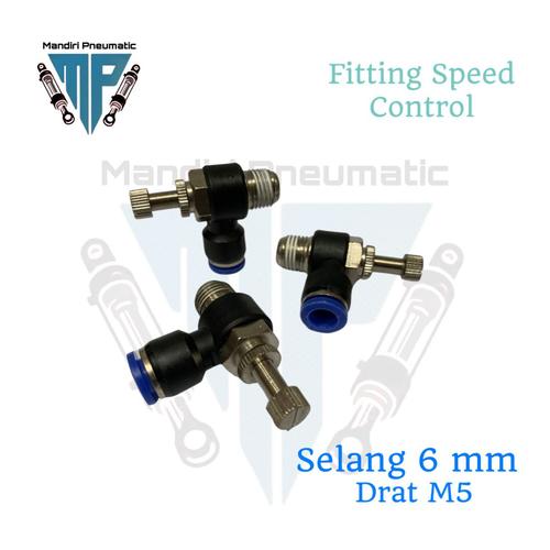Jual fitting pneumatic speed control 6-m5 selang 6mm drat m5 - Jakarta Barat - mandiri pneumatic ...