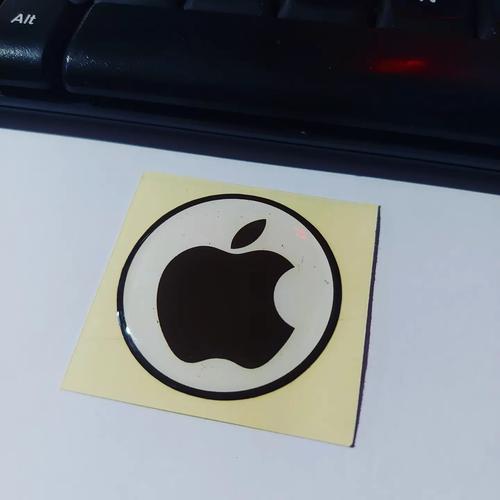 Promo Sticker Timbul Resin APPLE Logo IPhone Stiker Lentur 3D Kecil ...