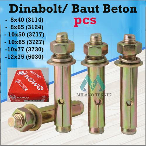 Jual Dinabolt Baut Beton Tanam Dinding Beton 10x65 Ukuran 10mm Merk ...
