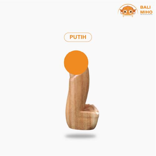 Jual Asbak Lolok Bali 20 Cm/Asbak unik/Asbak Kayu/Asbak lolok - Putih ...