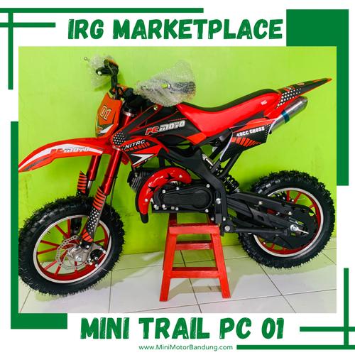 Jual Mini motor trail pc01 50cc 2tak model sama dengan lenka mc69 ...