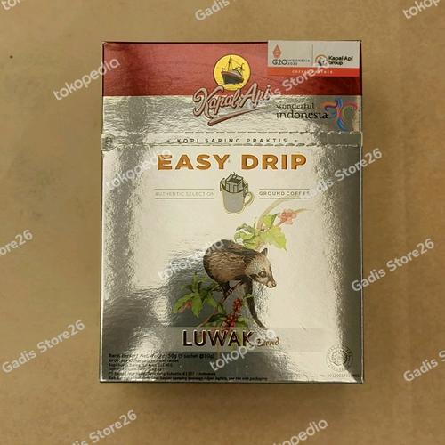Jual KAPAL API LUWAK BLEND EASY DRIP 50 GR | KOPI | COFFEE - Jakarta ...