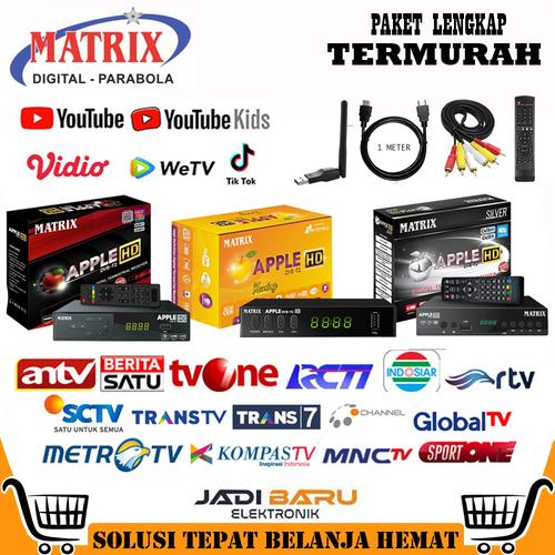 Jual MATRIX APPLE SILVER SET TOP BOX DVB T2 SIARAN DIGITAL - SILVER ...