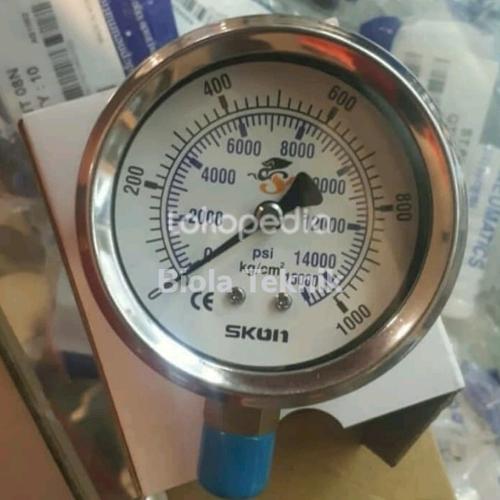 Jual PRESSURE GAUGE 4" 1000BAR(KG/CM2) SKON - Jakarta Barat - Biola Teknik | Tokopedia