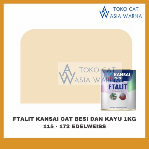 Jual KANSAI FTALIT Cat Besi & Kayu 1 KG - 172 EDELWEISS - Kota ...