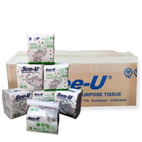 Jual Tissue See-U Multipurpose Pop Up Gajah Series 1 karton - Jakarta ...