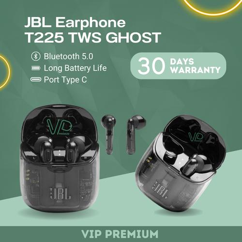 Promo HEADSET BLUETOOTH JBL TUNE 225 TWS WIRELESS EARPHONE GHOST ...