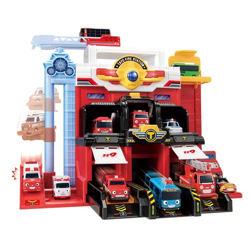 Promo Iconix Tayo The Little Bus Fire Station Action Playset 121005 ...