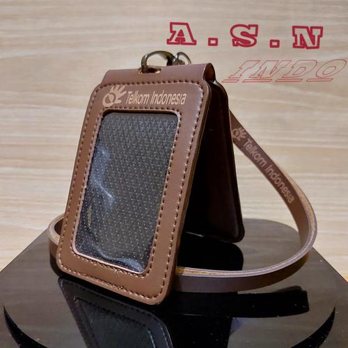 Jual Id Card Kulit Lipat Magnet TELKOM Id Card Kulit TELKOM INDONESIA ...