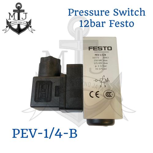 Jual PRESSURE SWITCH PEV-1/4-B PORT 1/4'' 1-12 BAR FESTO - Jakarta ...