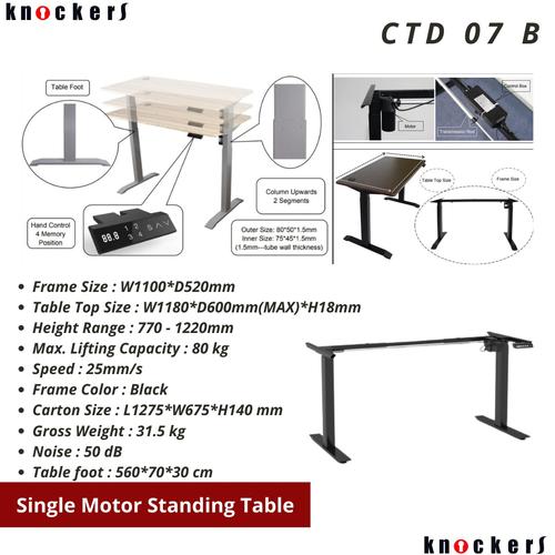 Jual [MOBEL DECO] Single Motor Standing Table / Meja Komputer / Meja ...