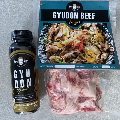 Jual Gyudon beef papabule frozen pack kit meat and gyudon sauce - Kota ...