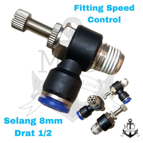 Jual FITTING SPEED CONTROL / FLOW CONTROL TUBE 8mm drat 1/2”inch ...