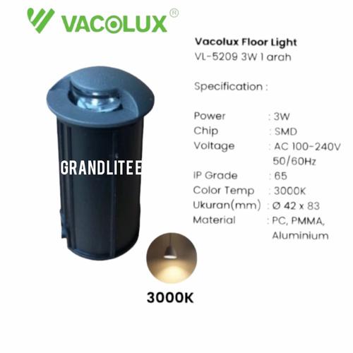 Jual VACOLUX VL-5209 UPLIGHT LAMPU LANTAI LED 3wat 1way 2way 3way 4way ...