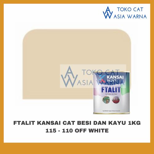 Jual KANSAI FTALIT Cat Besi & Kayu 1 KG - 110 OFF WHITE - Kota ...