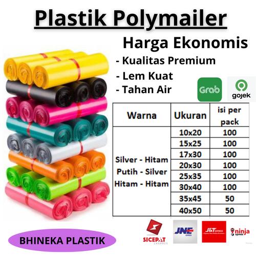 Jual Polymailer uk 40x50 (50pcs) Plastik Packing Lem Silver, Plastik ...