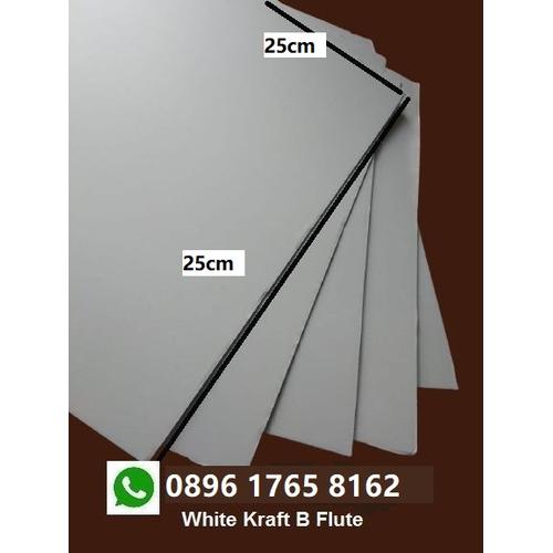 Jual Lembaran Kardus Kotak Karton Box Sheet Board White Kraft BF ...