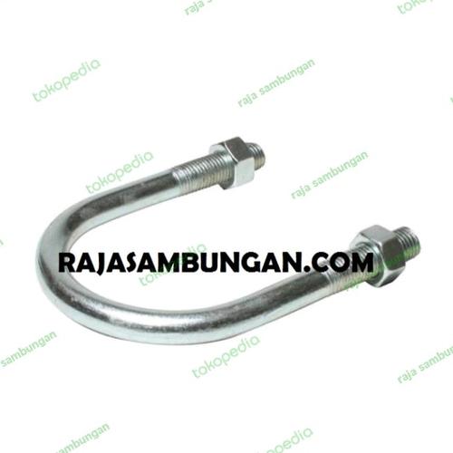 Jual Baut U 1/2 x 6 inch Galvanis Klem Pengencang Pipa Paralon Plus 2 ...