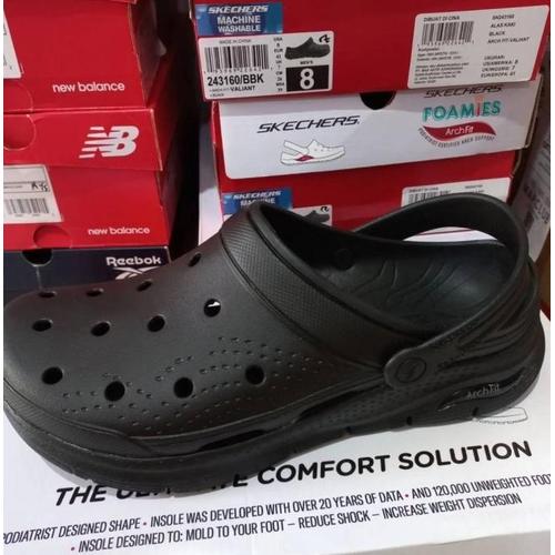 Jual [Ori] Sepatu Sendal Pria Skechers Mens Foamies Arch Fit 243160/Bbk ...
