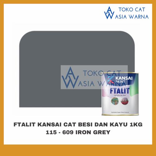 Jual KANSAI FTALIT Cat Besi & Kayu 1 KG - 609 IRON GREY - Kota ...
