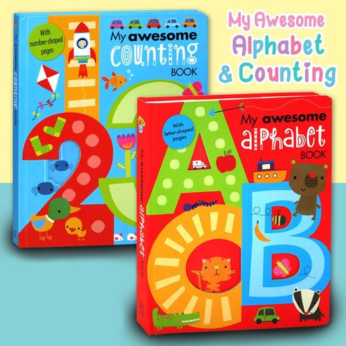 Jual My Awesome Books with fun & shaped pages (Alphabet dan Counting ...