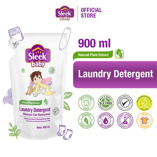 Promo Sleek Baby Laundry Detergent Pouch 900ml - - Sleek Baby Official ...