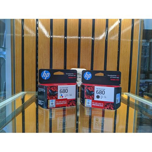 Jual Cartridge HP 680 Tri-color,Black Original satuan/paket - Satu Set ...