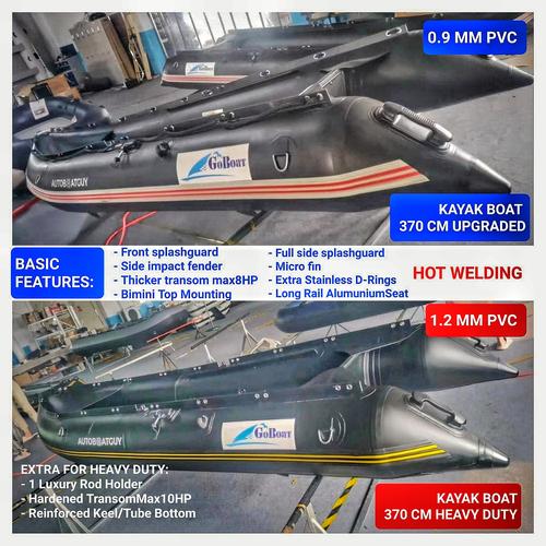 Jual Perahu Karet PVC KAYAK BOAT KABOAT mancing (MODEL SATURN) Tebal ...