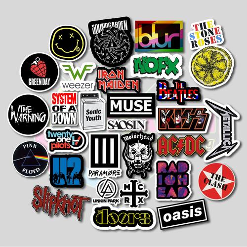 Jual ( 1 lembar A3 ) Stiker cutting vinyl music/band - A1, die cut ...