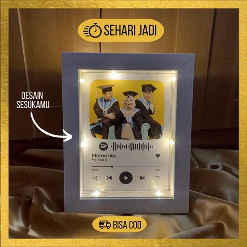 Jual Spotify Music Frame Kado Graduation Anniversary - tidak - Kab ...