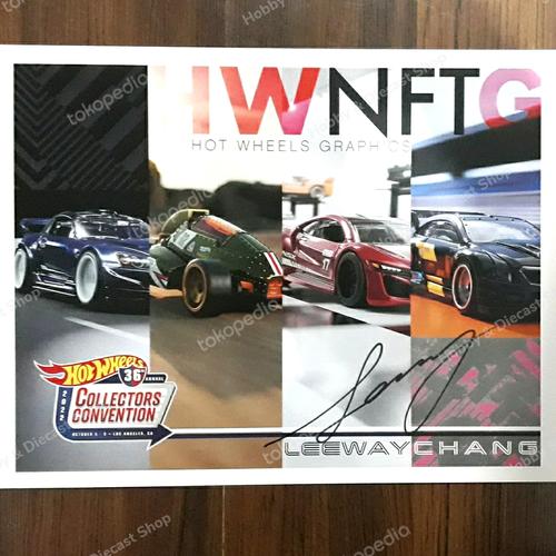 Jual POSTER ORIGINAL HOT WHEELS LA CONVENTION '22 SIGN ASLI LEE WAY ...