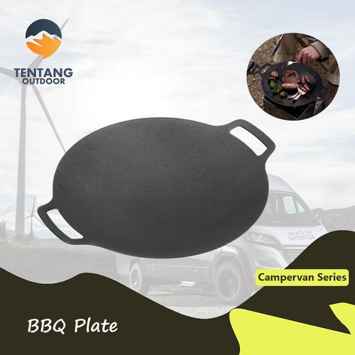Jual Wajan Panggangan BBQ Portable Iron Cast Frying Pan Outdoor Camping ...
